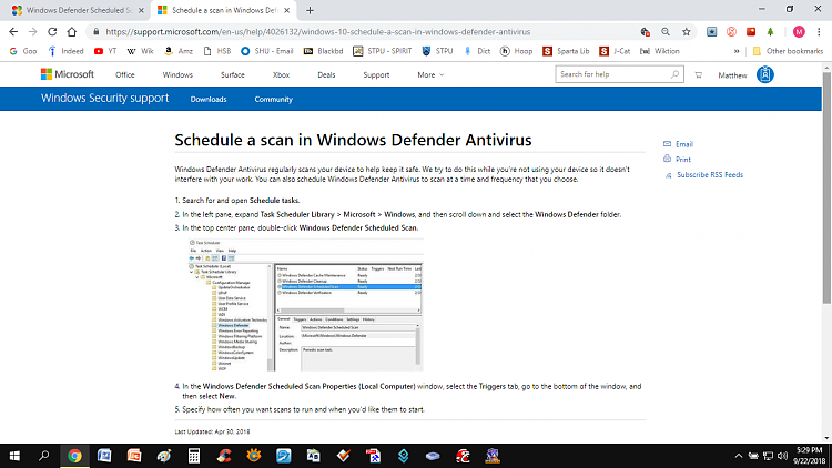Windows Defender Scheduled Scan Does Not Work Message 0x2 Is Returned Windows 10 Forums
