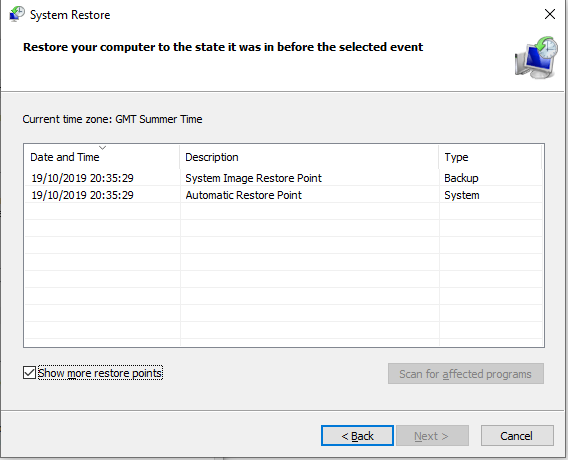 How to delete inactive System Image Restore Points in System Restore ... How to delete inactive System Image Restore Points in System Restore ...