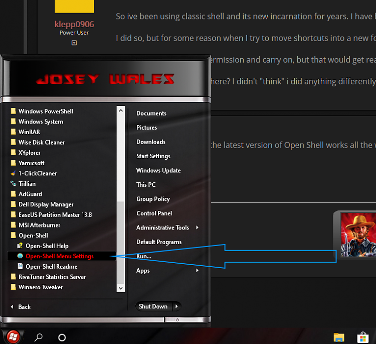Classic Shellopen Shell Users Cant Movemodify Start Menu Items Windows 10 Forums
