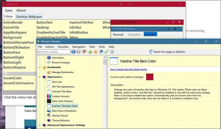 Highlight Active Window By Colour And Show Window Borders Possible Solved Windows 10 Forums