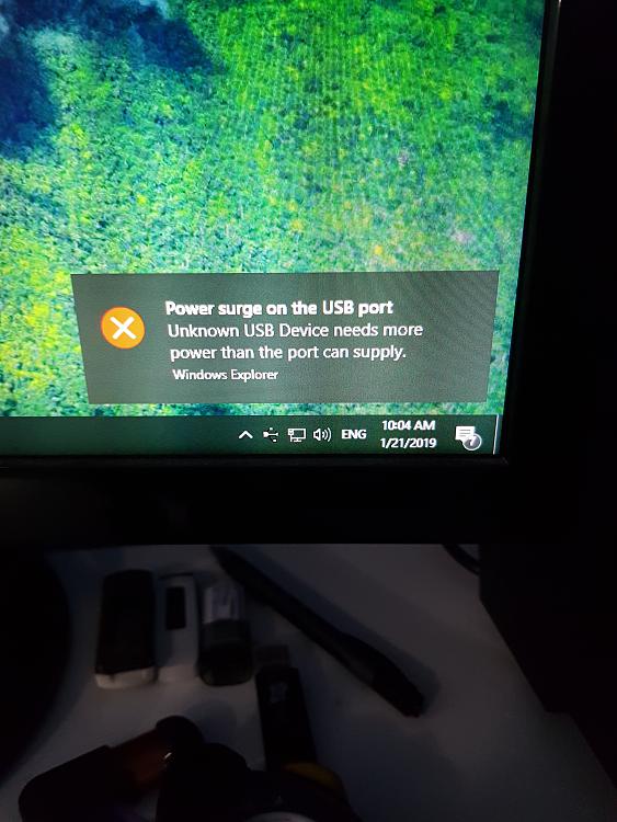 Power surge on the USB port for device that recently worked? Power surge on the USB port for device that recently worked?