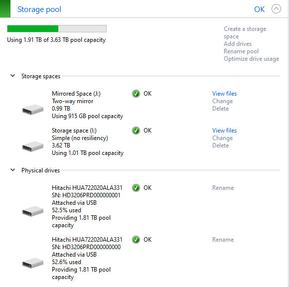 I cannot use any new Storage Spaces I create from my Storage Pool ... I cannot use any new Storage Spaces I create from my Storage Pool ...