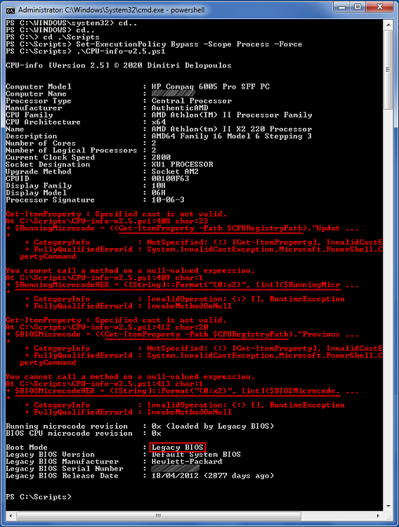 Powershell Script For Cpu Information Incl Cpuid Solved Page 11 Windows 10 Forums