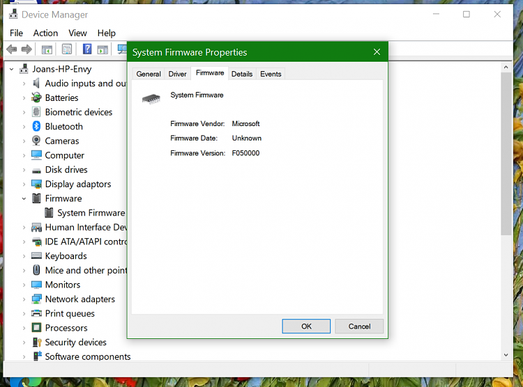 1909 has a BIOS firmware update feature built into the Device Manager ... 1909 has a BIOS firmware update feature built into the Device Manager ...