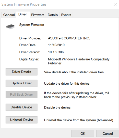 1909 has a BIOS firmware update feature built into the Device Manager ... 1909 has a BIOS firmware update feature built into the Device Manager ...