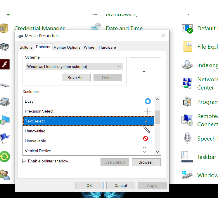 Change the width of the cursor - Windows 10 Forums Change the width of the cursor - Windows 10 Forums