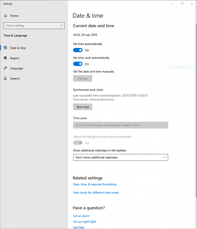 Time not correctly set automatically - Windows 10 Forums Time not correctly set automatically - Windows 10 Forums