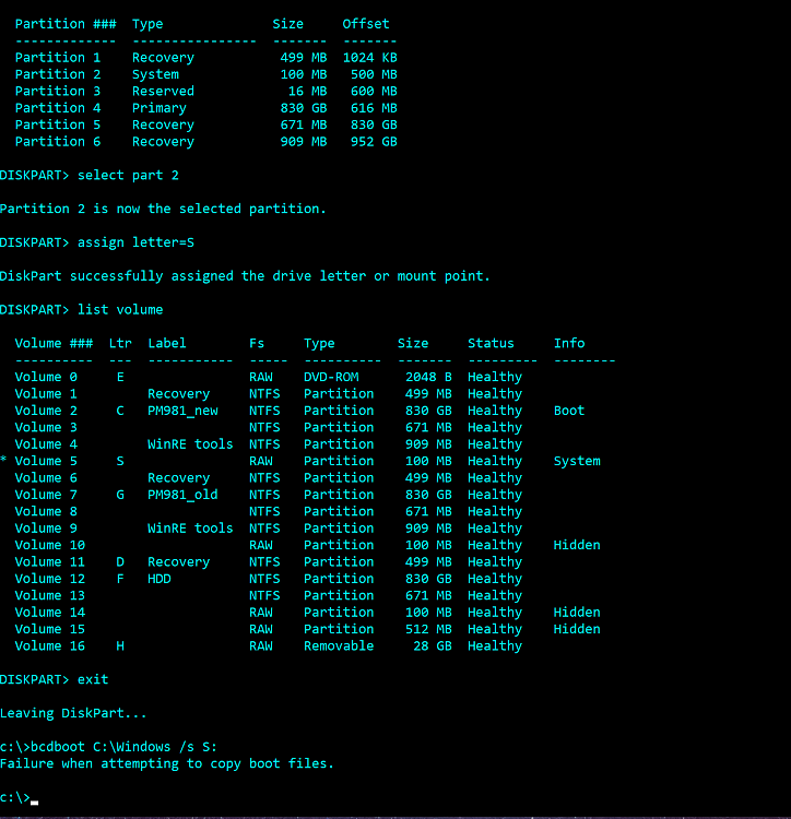 Bcdedit The Boot Configuration Data Store Could Not Be Opened Page 2 Windows 10 Forums