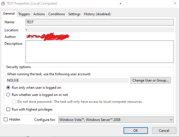 Task Scheduler Issue New Task Created Doesnt Apply At Start Up Solved Windows 10 Forums