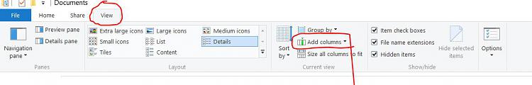 How do i get rid of extra column in Folders Solved - Windows 10 Forums How do i get rid of extra column in Folders Solved - Windows 10 Forums