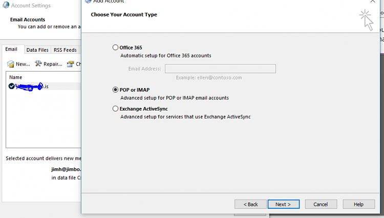 Outlook 2016 latest update -- cannot set up account manually Solved ... Outlook 2016 latest update -- cannot set up account manually Solved ...