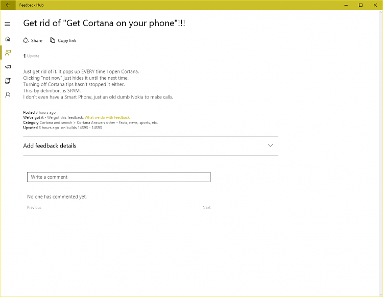 Anyone else getting Cortana spam? Solved - Windows 10 Forums Anyone else getting Cortana spam? Solved - Windows 10 Forums