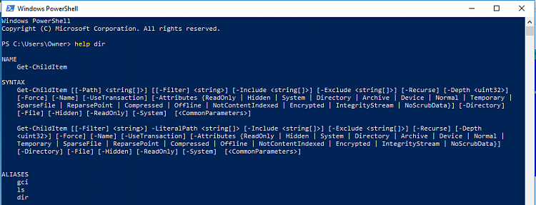 powershell help does not seem to work Solved - Windows 10 Forums powershell help does not seem to work Solved - Windows 10 Forums
