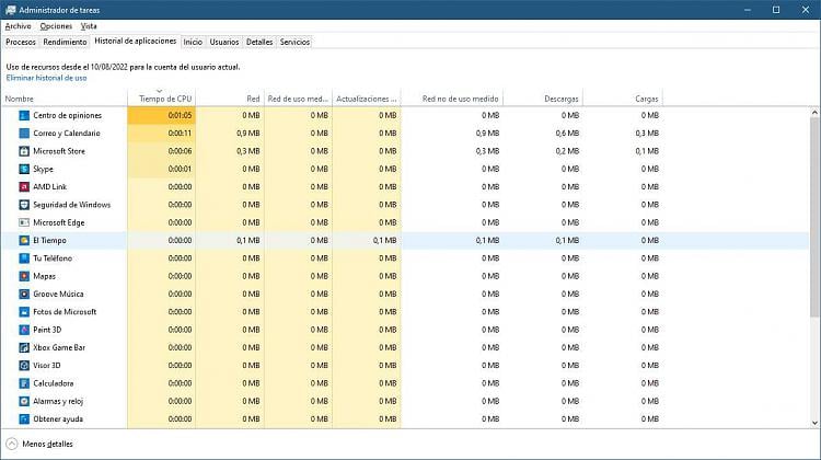 Task manager shows 0% in network usage and application history empty ... Task manager shows 0% in network usage and application history empty ...