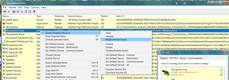 How To Create A Shortcut to Quickly Enable/Disable The Microphone ... How To Create A Shortcut to Quickly Enable/Disable The Microphone ...
