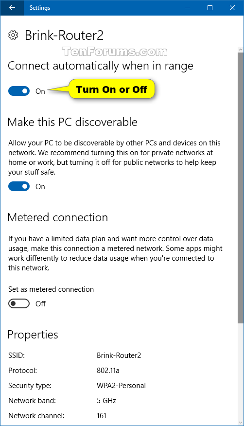 Turn On or Off Connect Automatically to Wireless Network in Windows 10 ... Turn On or Off Connect Automatically to Wireless Network in Windows 10 ...