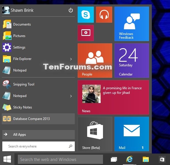 Enable or Disable Resizable Start Menu in Windows 10 | Tutorials Enable or Disable Resizable Start Menu in Windows 10 | Tutorials