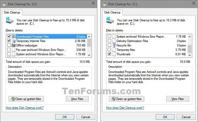 Open and Use Disk Cleanup in Windows 10 | Tutorials Open and Use Disk Cleanup in Windows 10 | Tutorials