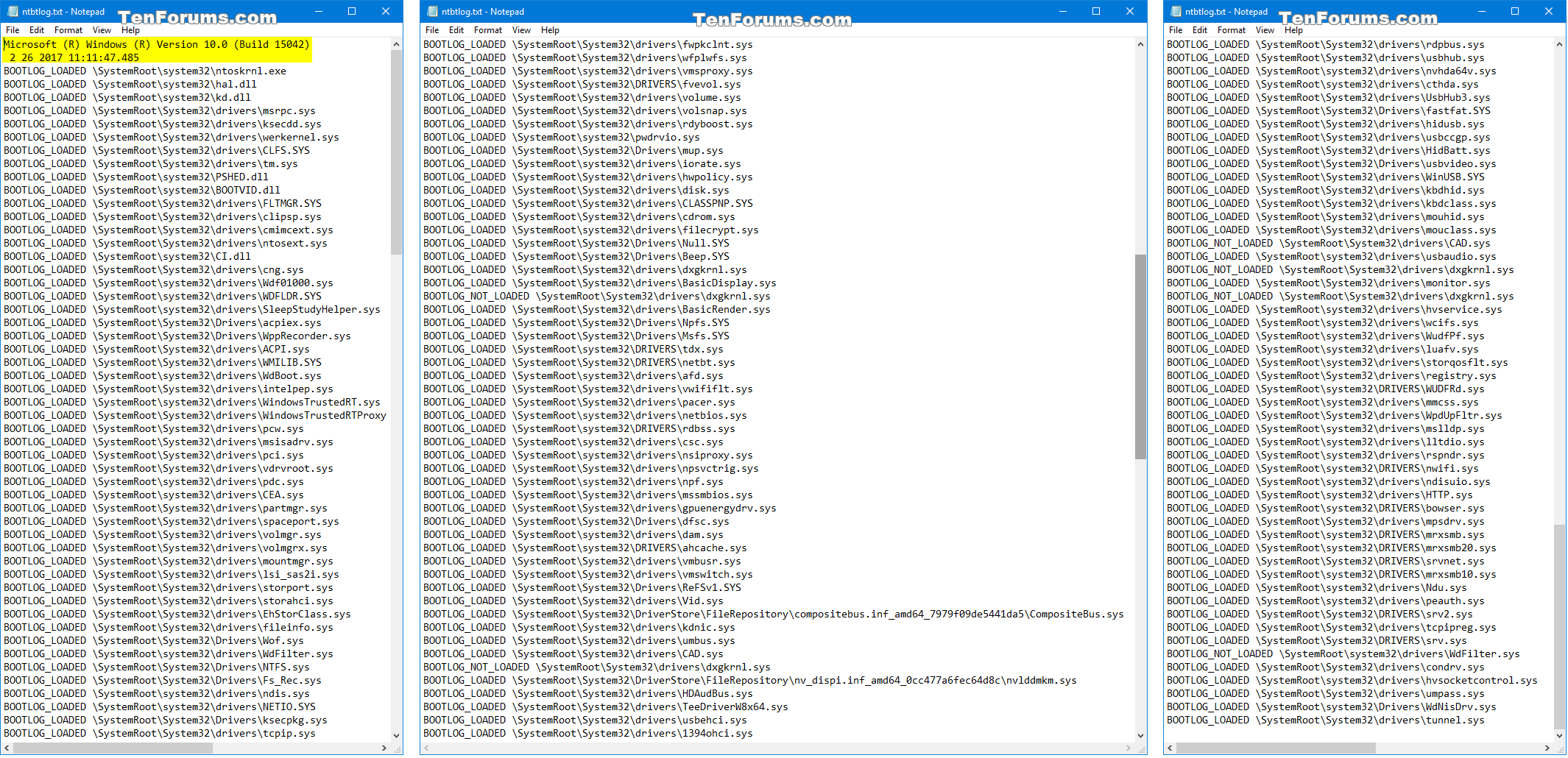 Enable or Disable Boot Log in Windows | Tutorials Enable or Disable Boot Log in Windows | Tutorials