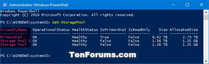 Rename Storage Pool For Storage Spaces In Windows 10 Tutorials