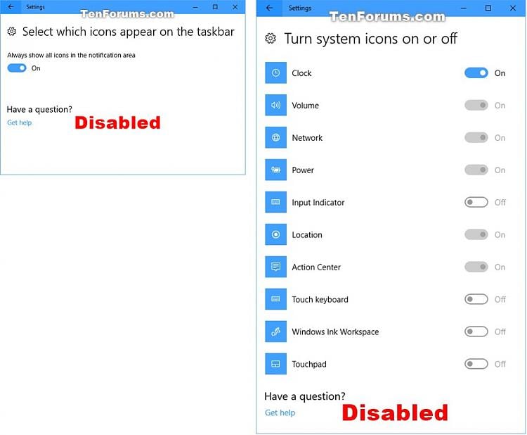 Add or Remove Notification Area on Taskbar in Windows 10 | Tutorials Add or Remove Notification Area on Taskbar in Windows 10 | Tutorials