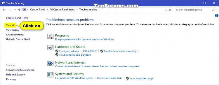 Run System Maintenance Troubleshooter in Windows | Tutorials Run System Maintenance Troubleshooter in Windows | Tutorials