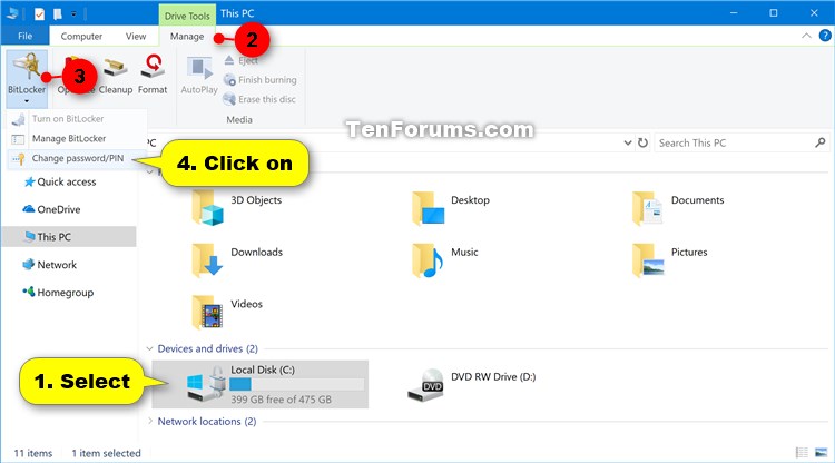 Change BitLocker Startup PIN in Windows 10 | Tutorials Change BitLocker Startup PIN in Windows 10 | Tutorials