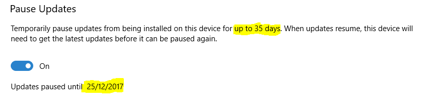 Pause Updates or Resume Updates for Windows Update in Windows 10 ... Pause Updates or Resume Updates for Windows Update in Windows 10 ...