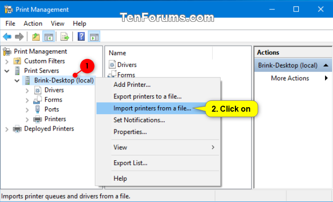 Backup and Restore Printers in Windows | Tutorials Backup and Restore Printers in Windows | Tutorials