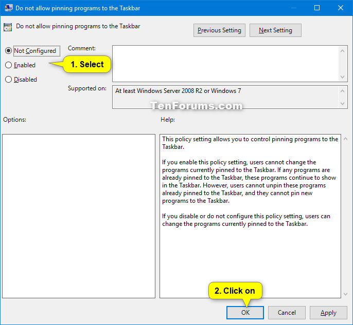 Enable or Disable Pin and Unpin Apps on Taskbar in Windows | Tutorials Enable or Disable Pin and Unpin Apps on Taskbar in Windows | Tutorials