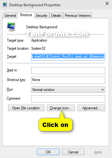 Create Desktop Background shortcut in Windows 10 | Tutorials Create Desktop Background shortcut in Windows 10 | Tutorials