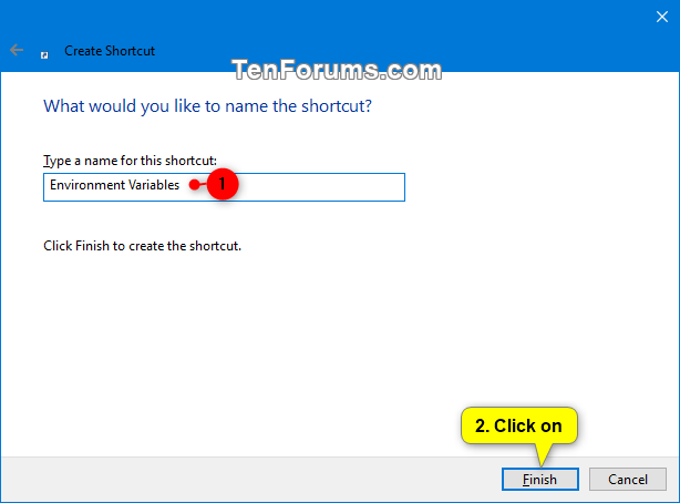 Create Environment Variables Shortcut In Windows Tutorials