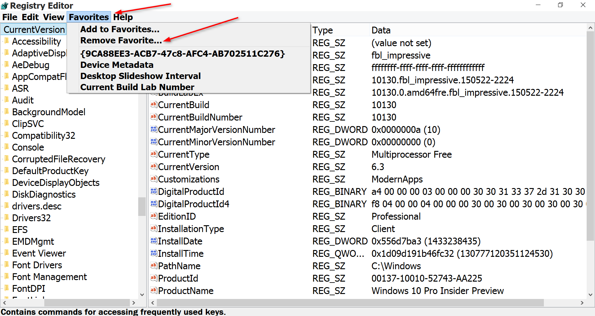 Add or Remove Registry Favorites in Windows | Tutorials Add or Remove Registry Favorites in Windows | Tutorials