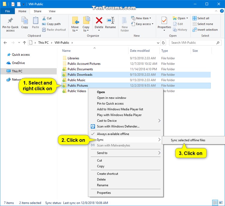 Manually Sync Offline Files in Windows | Tutorials Manually Sync Offline Files in Windows | Tutorials