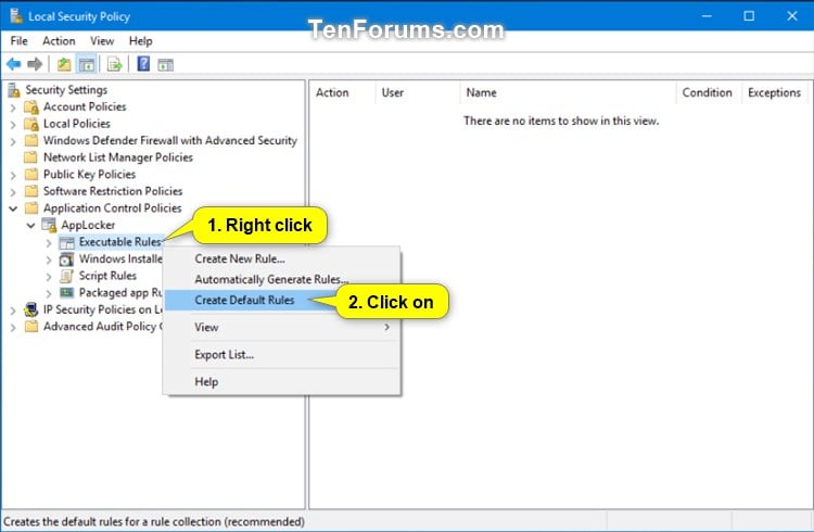 Use Applocker To Allow Or Block Executable Files In Windows 10 Tutorials