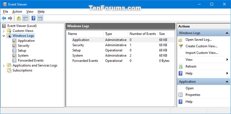 Clear All Event Logs In Event Viewer In Windows Page 6 Tutorials