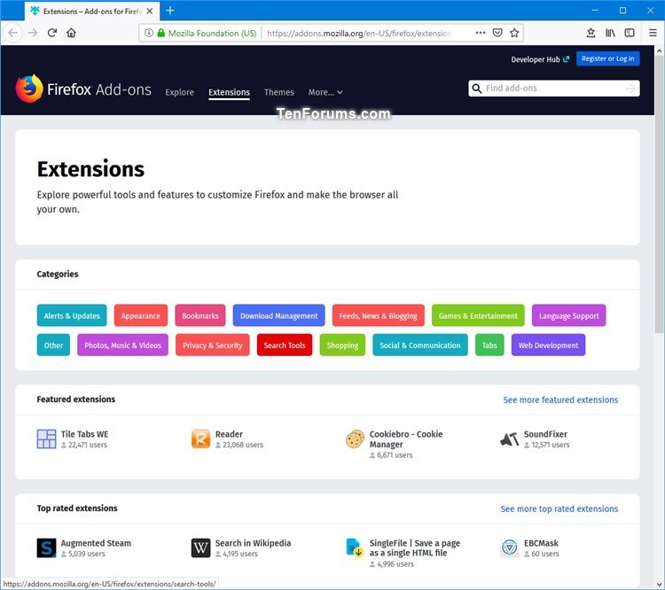 Install Extensions in Mozilla Firefox | Tutorials Install Extensions in Mozilla Firefox | Tutorials