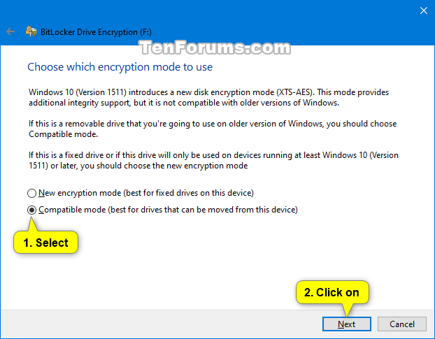 Create Bitlocker Encrypted Container File With Vhd Or Vhdx In Windows Tutorials