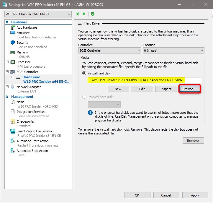 Hyper V Use Differencing Disks Tutorials