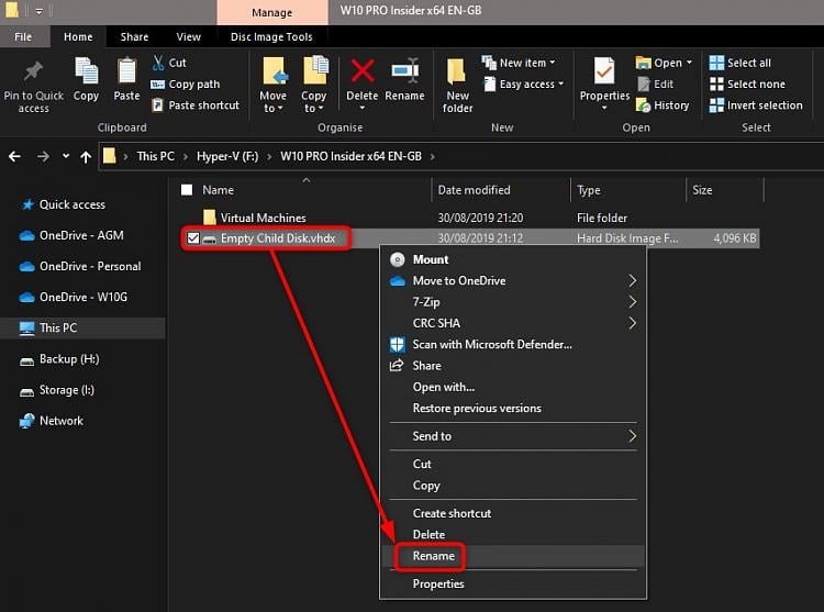 Hyper V Use Differencing Disks Tutorials