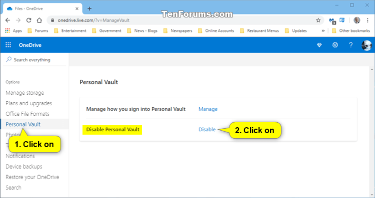 Personal vault onedrive - crystalose Personal vault onedrive - crystalose