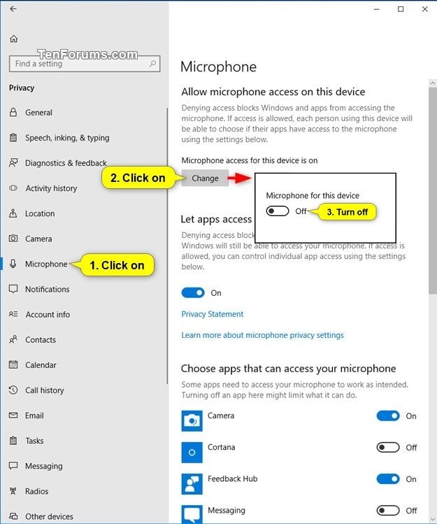 Enable or Disable Microphone in Windows | Tutorials Enable or Disable Microphone in Windows | Tutorials
