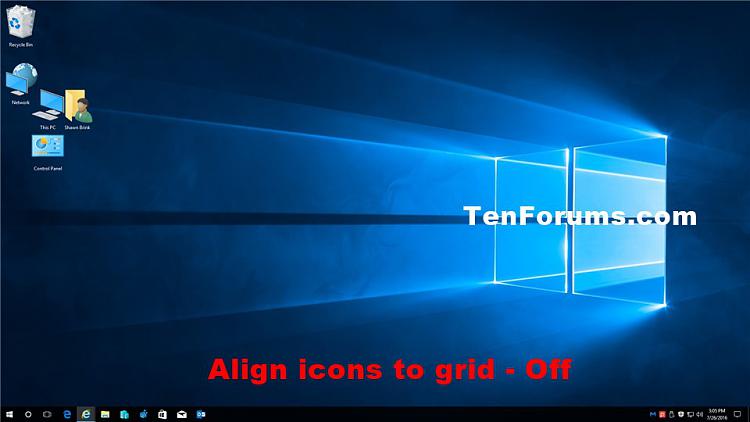 Turn On or Off Align Desktop Icons to Grid in Windows 10 | Tutorials Turn On or Off Align Desktop Icons to Grid in Windows 10 | Tutorials