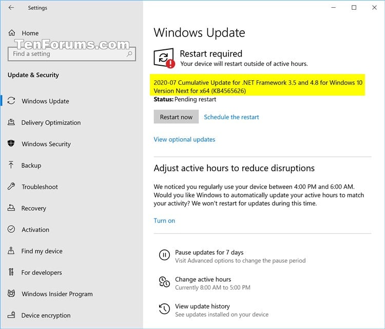 KB4565626 Cumulative Update .NET Framework 3.5, 4.8 Windows 10 July 15 ... KB4565626 Cumulative Update .NET Framework 3.5, 4.8 Windows 10 July 15 ...
