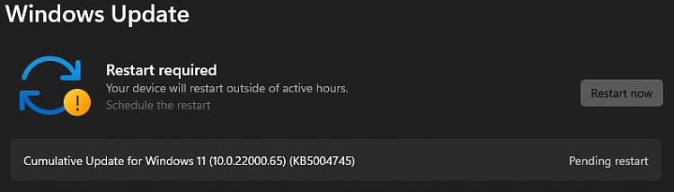 KB5004745 Windows 11 Insider Preview Dev Build 10.0.22000.65 - July 8 ... KB5004745 Windows 11 Insider Preview Dev Build 10.0.22000.65 - July 8 ...