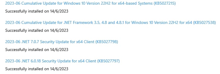 KB5027215 Windows 10 Cumulative Update 19044.3086 and 19045.3086 ... KB5027215 Windows 10 Cumulative Update 19044.3086 and 19045.3086 ...