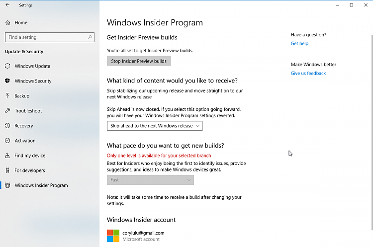 Issue With Diagnostic And Data Usage Settings Cannot Get Builds Solved Windows 10 Forums