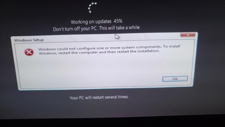 Windows 10 Update Fails At 45% After Restart - Windows 10 Forums Windows 10 Update Fails At 45% After Restart - Windows 10 Forums