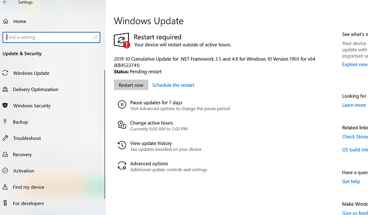 an update is stuck ver 1903 Cumulative Update for .NET Framework 3.5 ... an update is stuck ver 1903 Cumulative Update for .NET Framework 3.5 ...