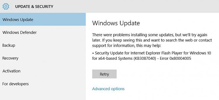 Problem installing updates - Windows 10 Forums Problem installing updates - Windows 10 Forums